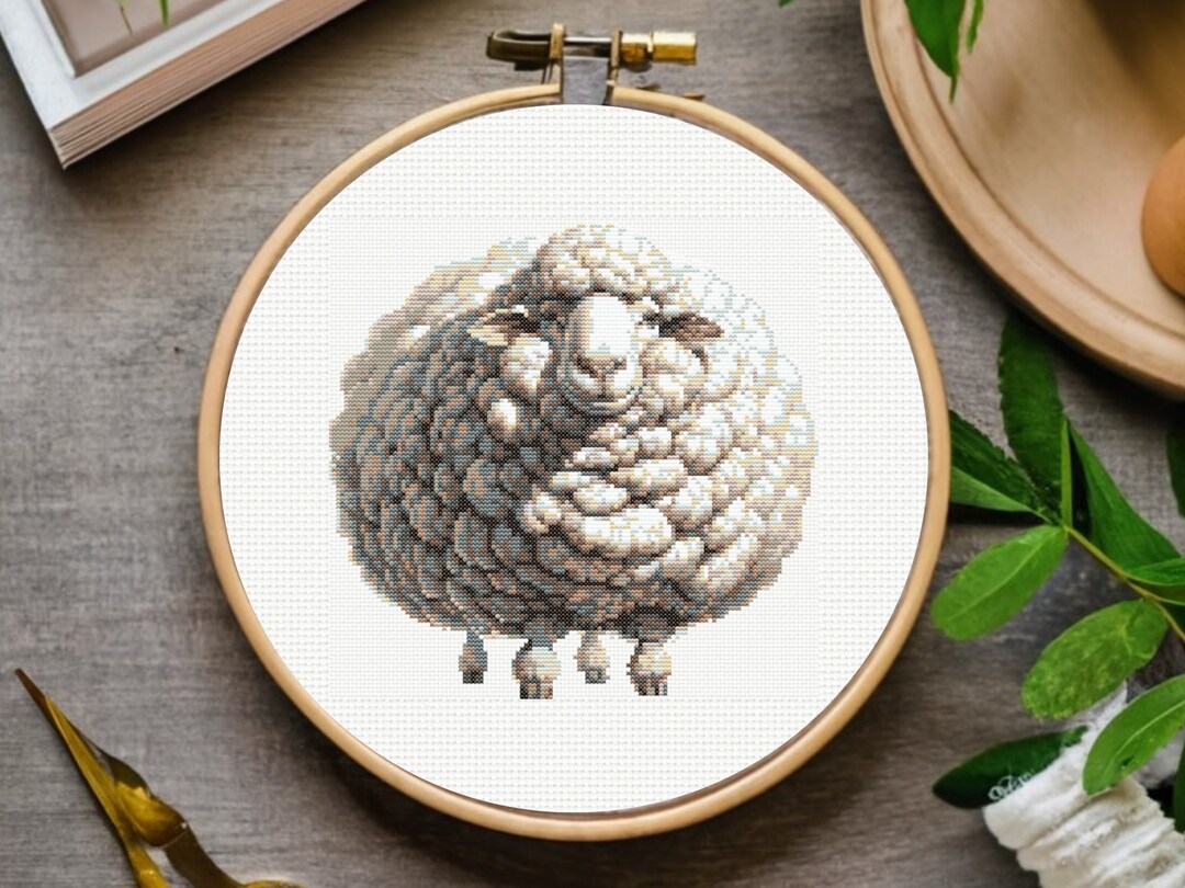 Sheep Cross Stitch Pattern, Sheep Embroidery Instant Download - Etsy