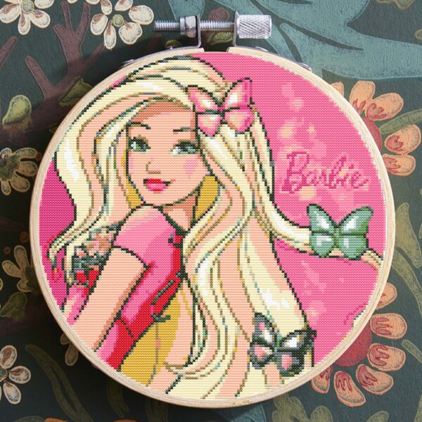 Barbie Cross Stitch Pattern - Etsy