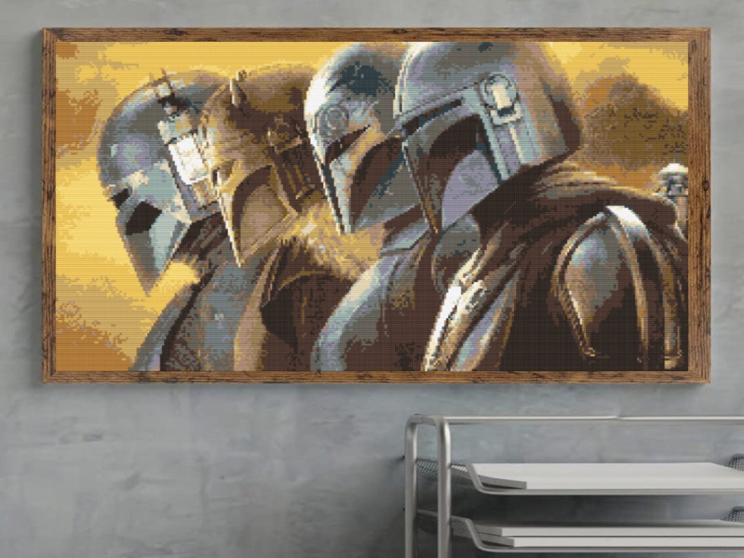 The Mandalorian Cross Stitch Pattern, Star Wars Cross Stitch Pattern ...