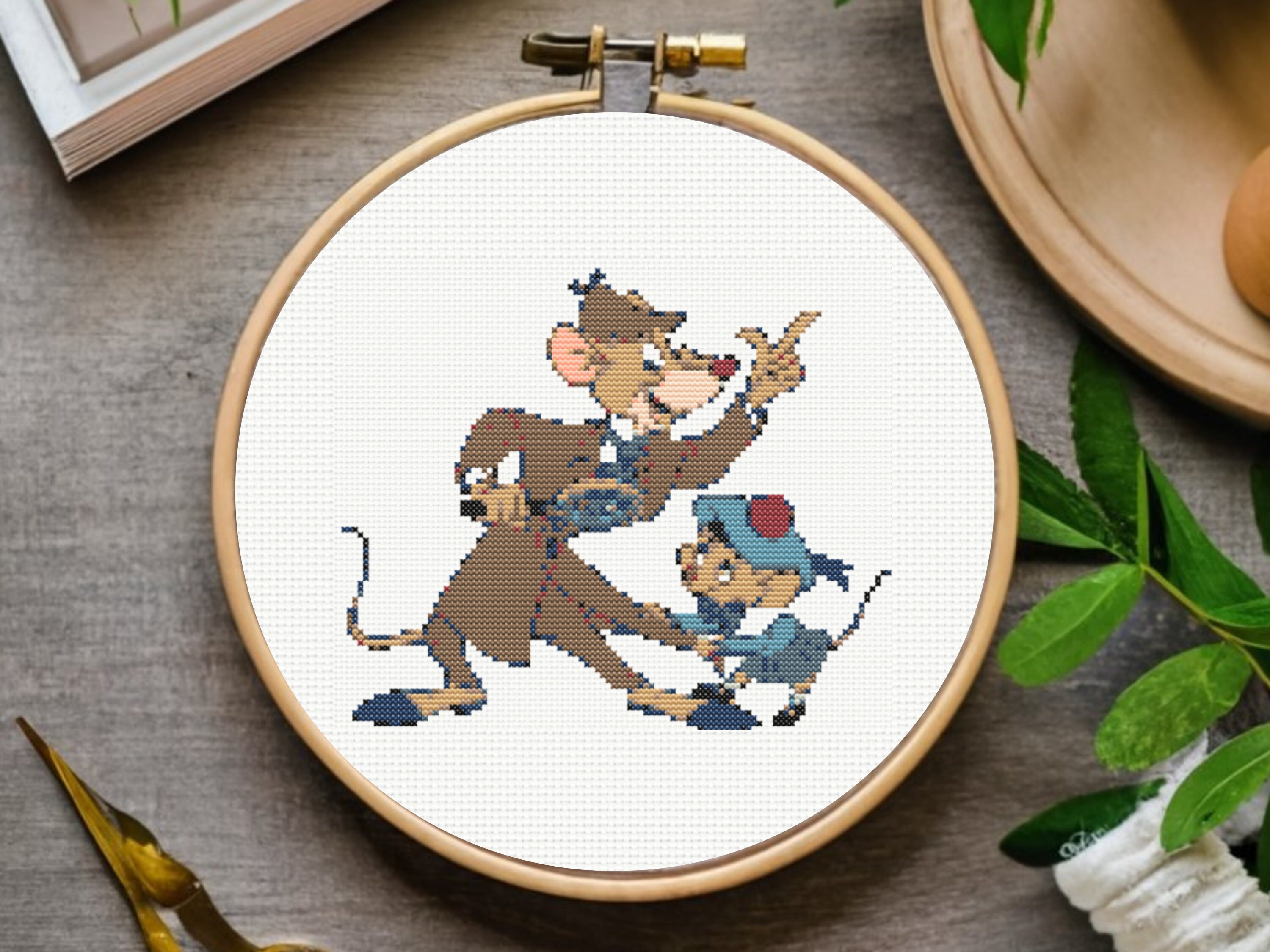 The Great Mouse Detective Cross Stitch Pattern 4 Bundle Set , Instant ...