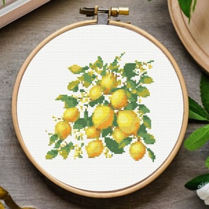 Lemon Cross Stitch Pattern, 6 Lemon Bundle Set, Instant Download - Etsy