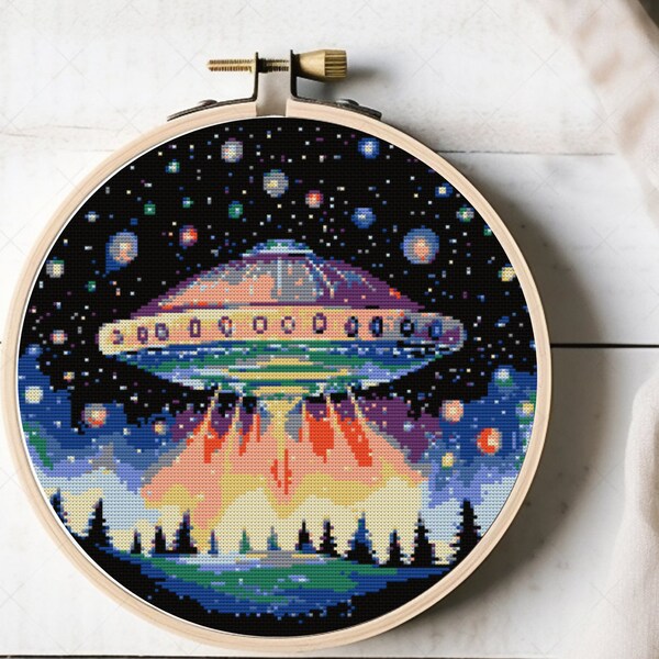 Alien Cross Stitch - Etsy