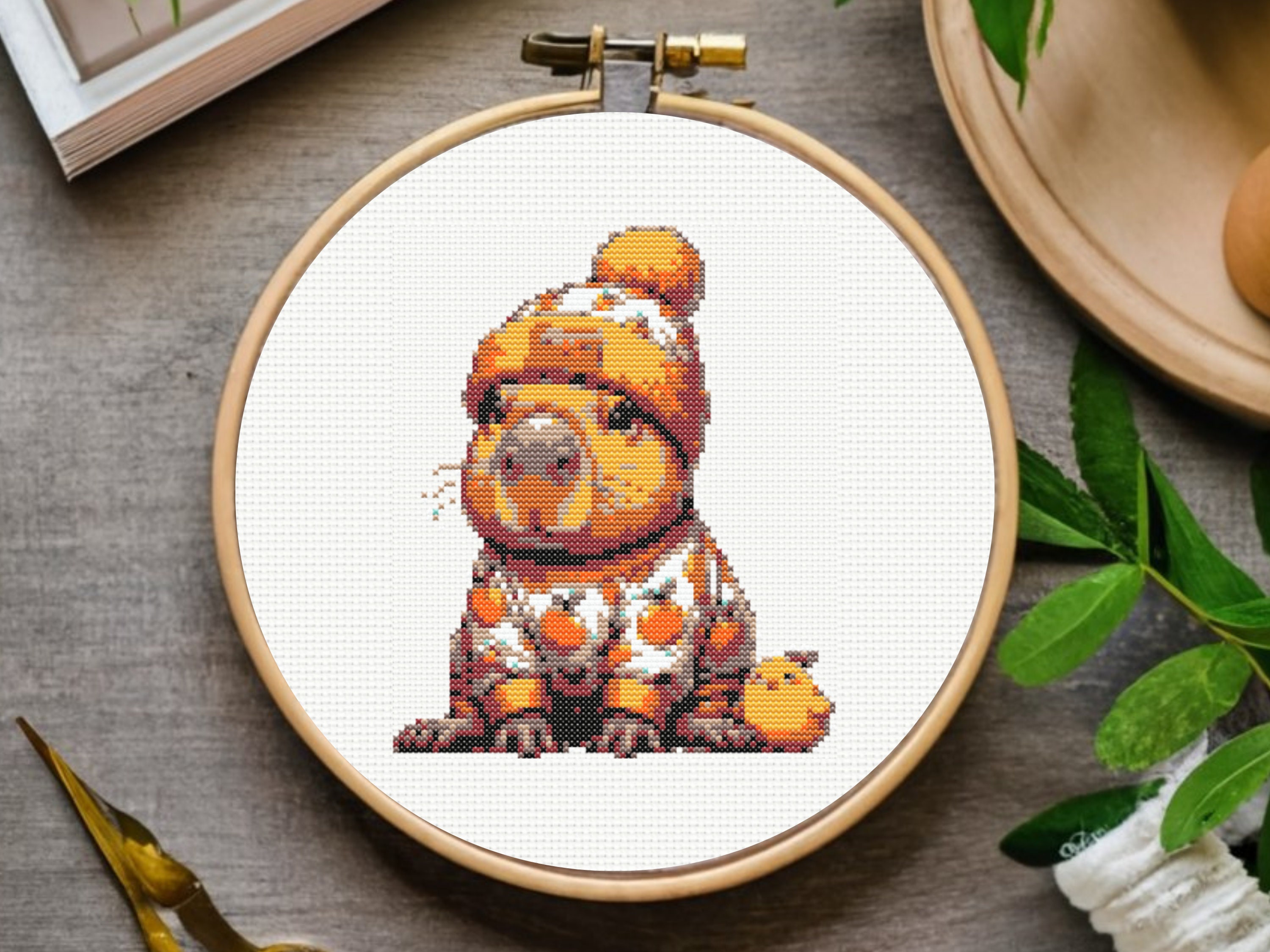 Capybara Cross Stitch Pattern, 4 Capybara Bundle Set, Instant Download ...