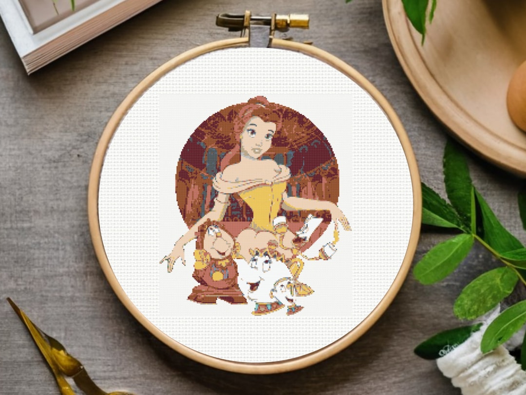Belle Cross Stitch Pattern Princess Belle Cross Stitch Pattern, Instant ...