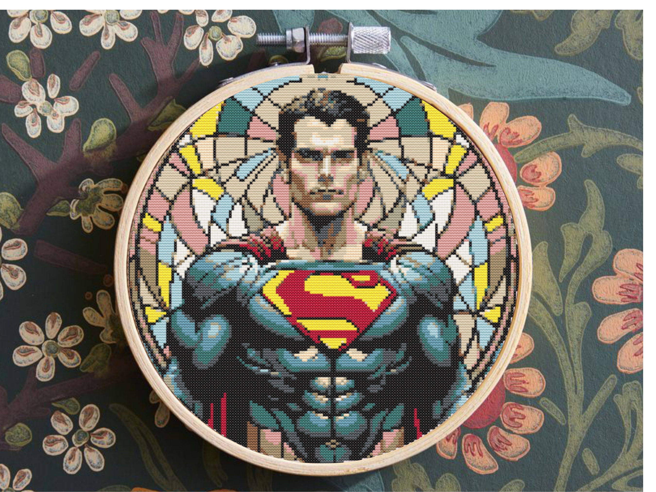 Superman Cross Stitch Pattern, Hero Cross Stitch Pattern, Art Decor ...