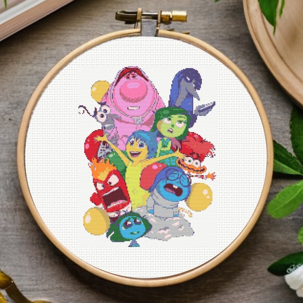 Inside Out 2 Cross Stitch Pattern - Etsy