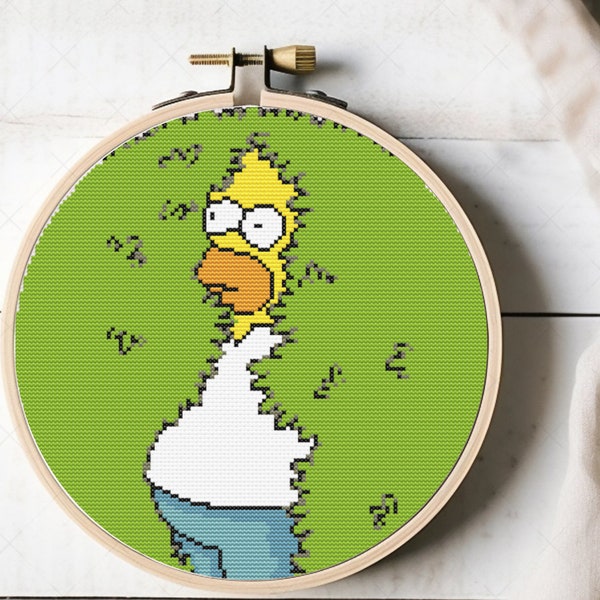Simpson Cross Stitch - Etsy