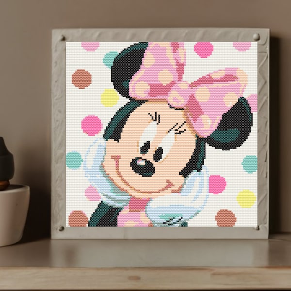 Minnie Mouse Cross Stitch Small - Etsy