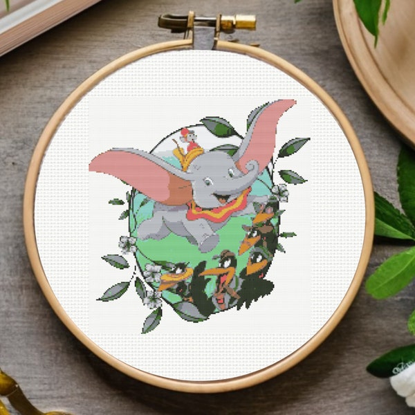 Dumbo Cross Stitch Pattern - Etsy
