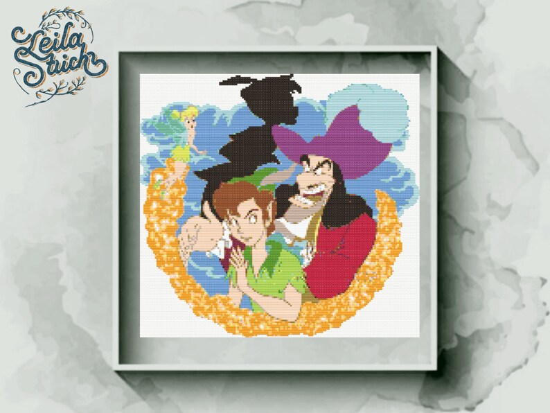 Peter Pan Cross Stitch Pattern Peter Pan Embroidery Instant Download - Etsy
