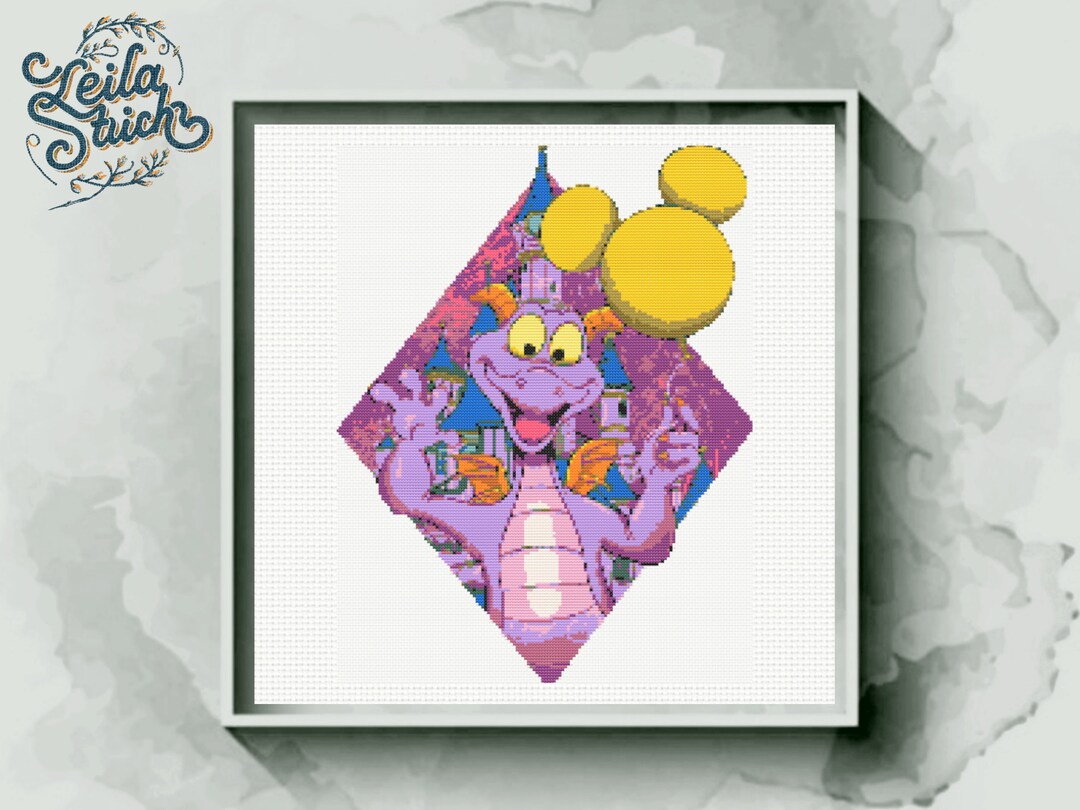 Figment Cross Stitch Pattern, Dragon Cross Stitch Pattern Instant ...