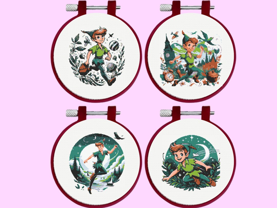 Peter Pan Cross Stitch Pattern 4 Peter Pan Bundle Set Instant Download ...