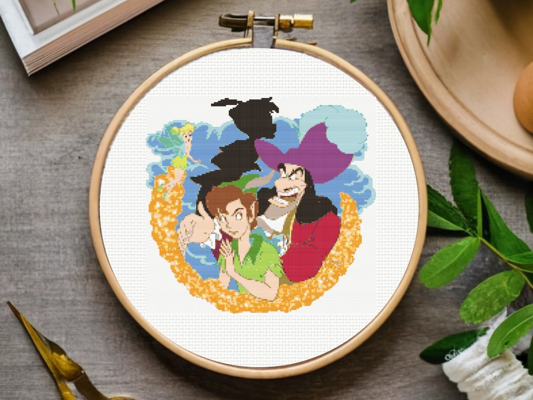 Peter Pan Cross Stitch Pattern Peter Pan Embroidery Instant Download - Etsy