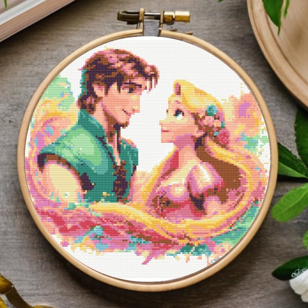 Rapunzel and Tangled Cross Stitch - Etsy