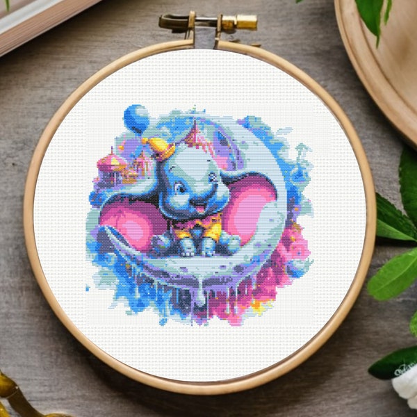 Dumbo Cross Stitch Pattern - Etsy