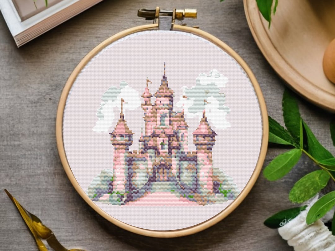 Magical Castle Cross Stitch Pattern, Castle Cross Stitch Pattern, PDF Download, , Instant ...