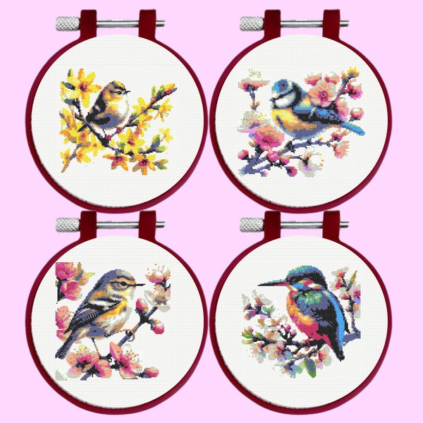 Bird Cross Stitch - Etsy