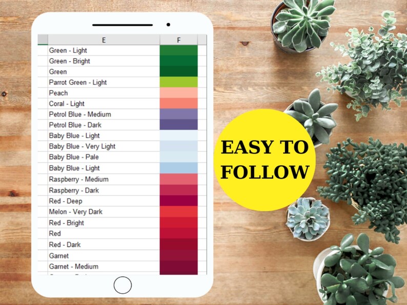 DMC Thread Charts PDF Instant Download 2024 Cross Stitch Chart ...