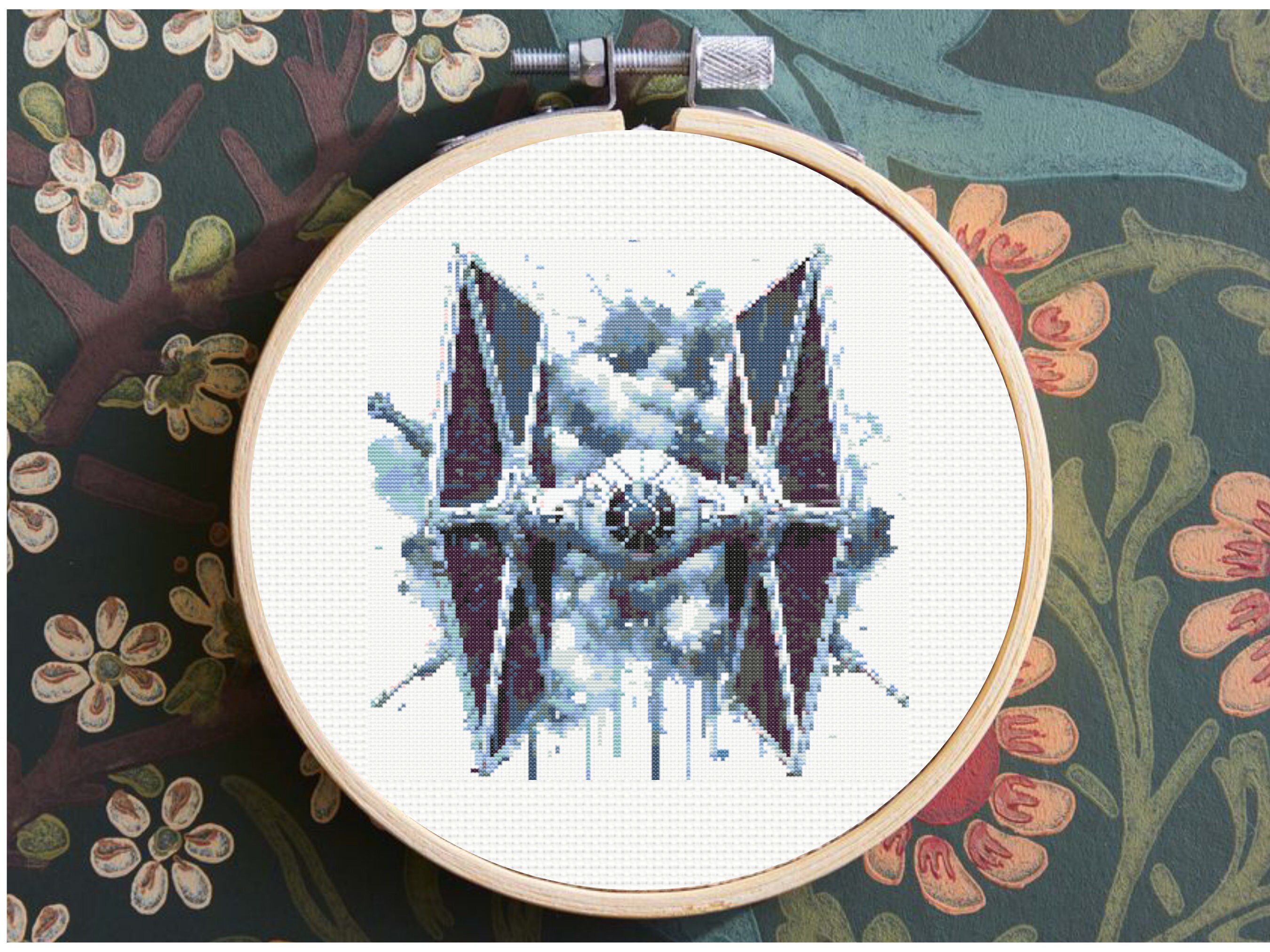 Starwars Tie Fighter Cross Stitch Pattern, Star Wars Cross Stitch ...