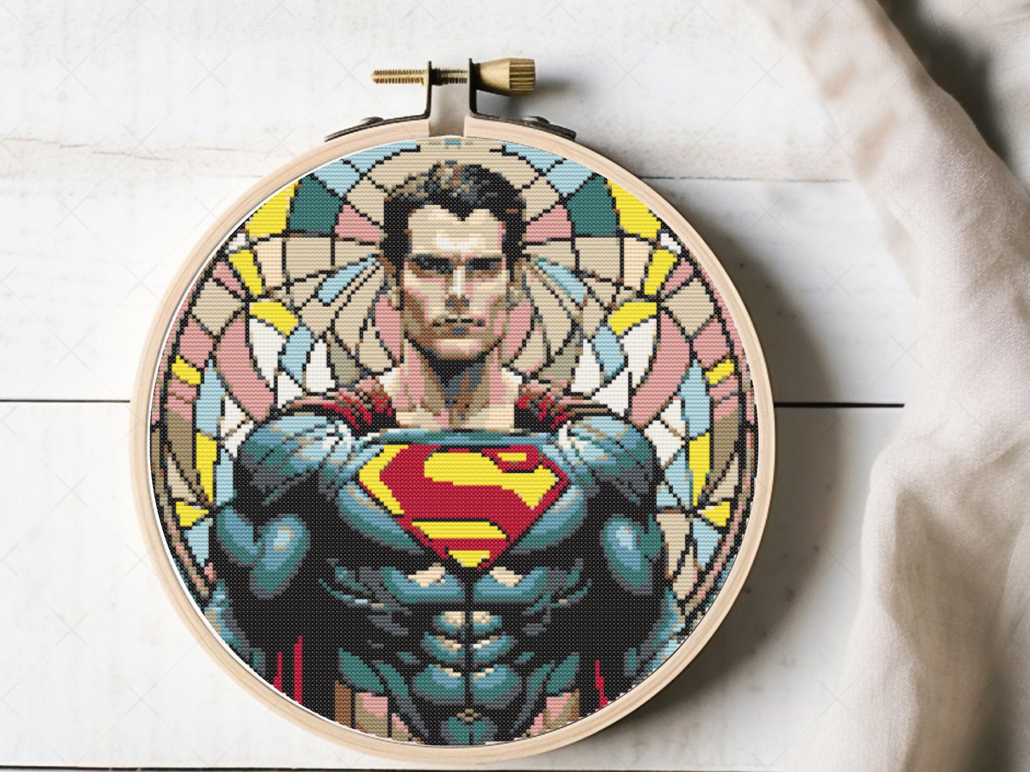 Superman Cross Stitch Pattern, Hero Cross Stitch Pattern, Art Decor ...