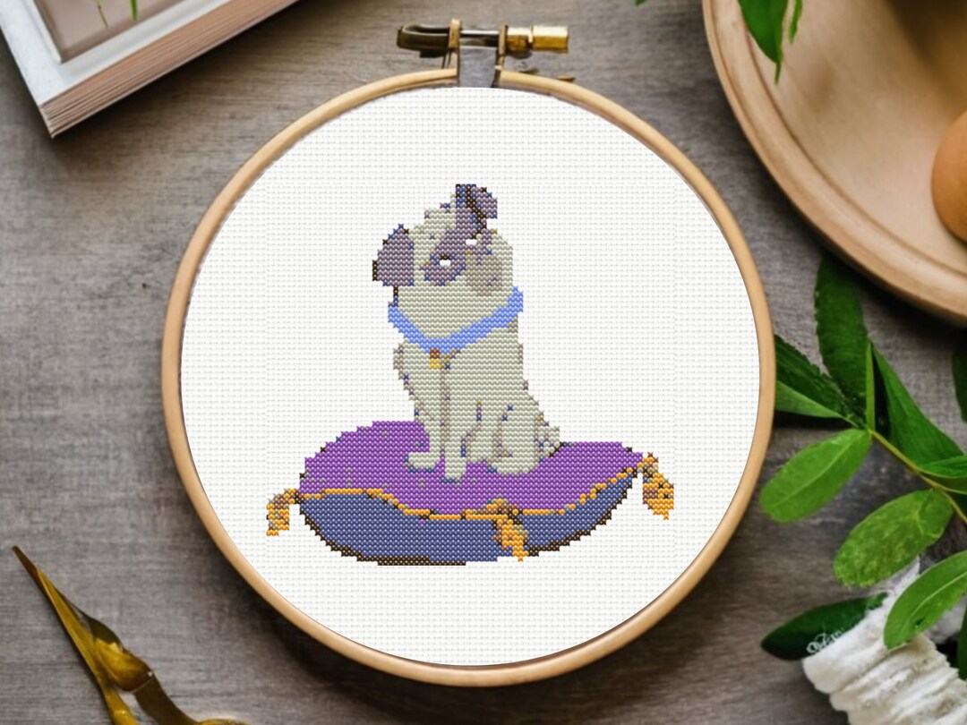 Percy Cross Stitch Pattern, Dog Cross Stitch Pattern, Instant Download ...