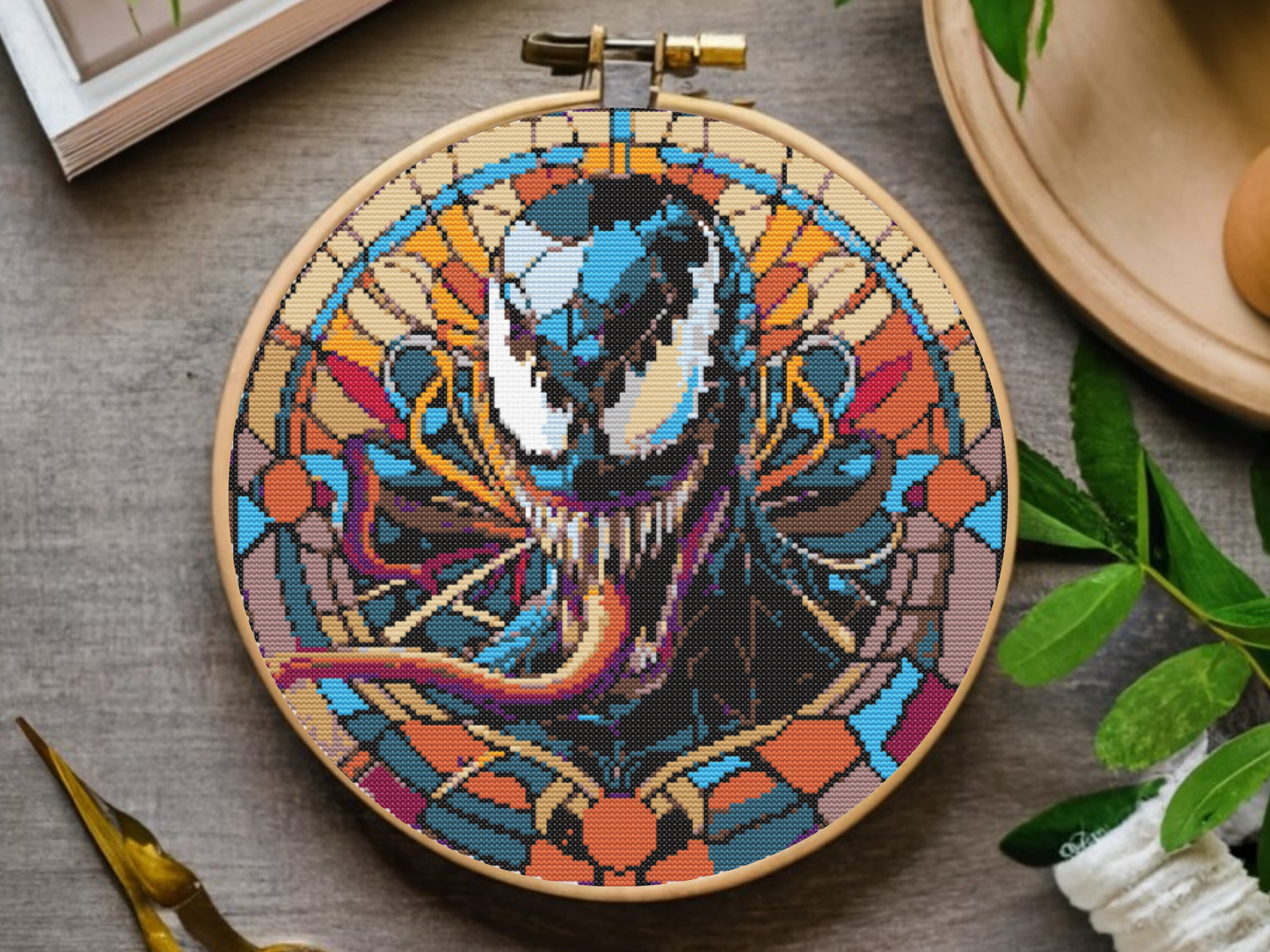 Venom Cross Stitch Pattern, Hero Cross Stitch Pattern, Art Decor ...