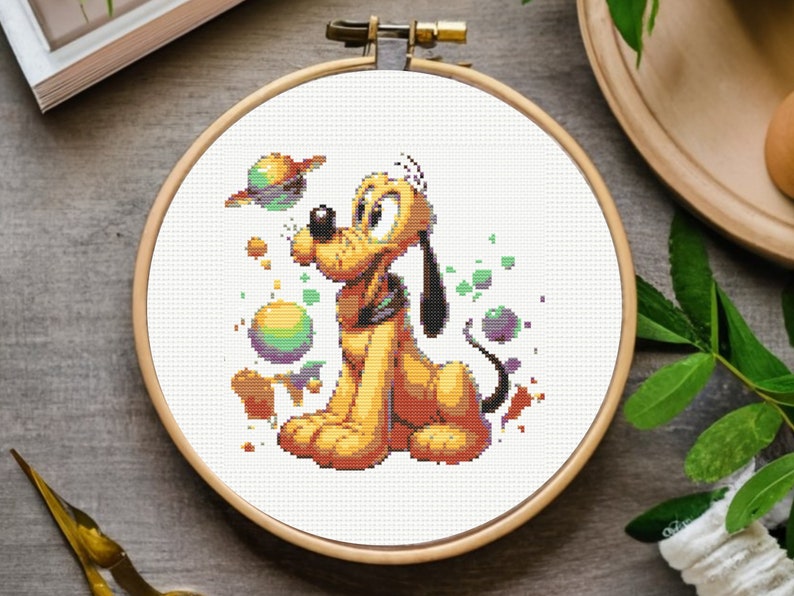 Pluto Cross Stitch Pattern 4 Pluto Embroidery Bundle Set Instant Download - Etsy