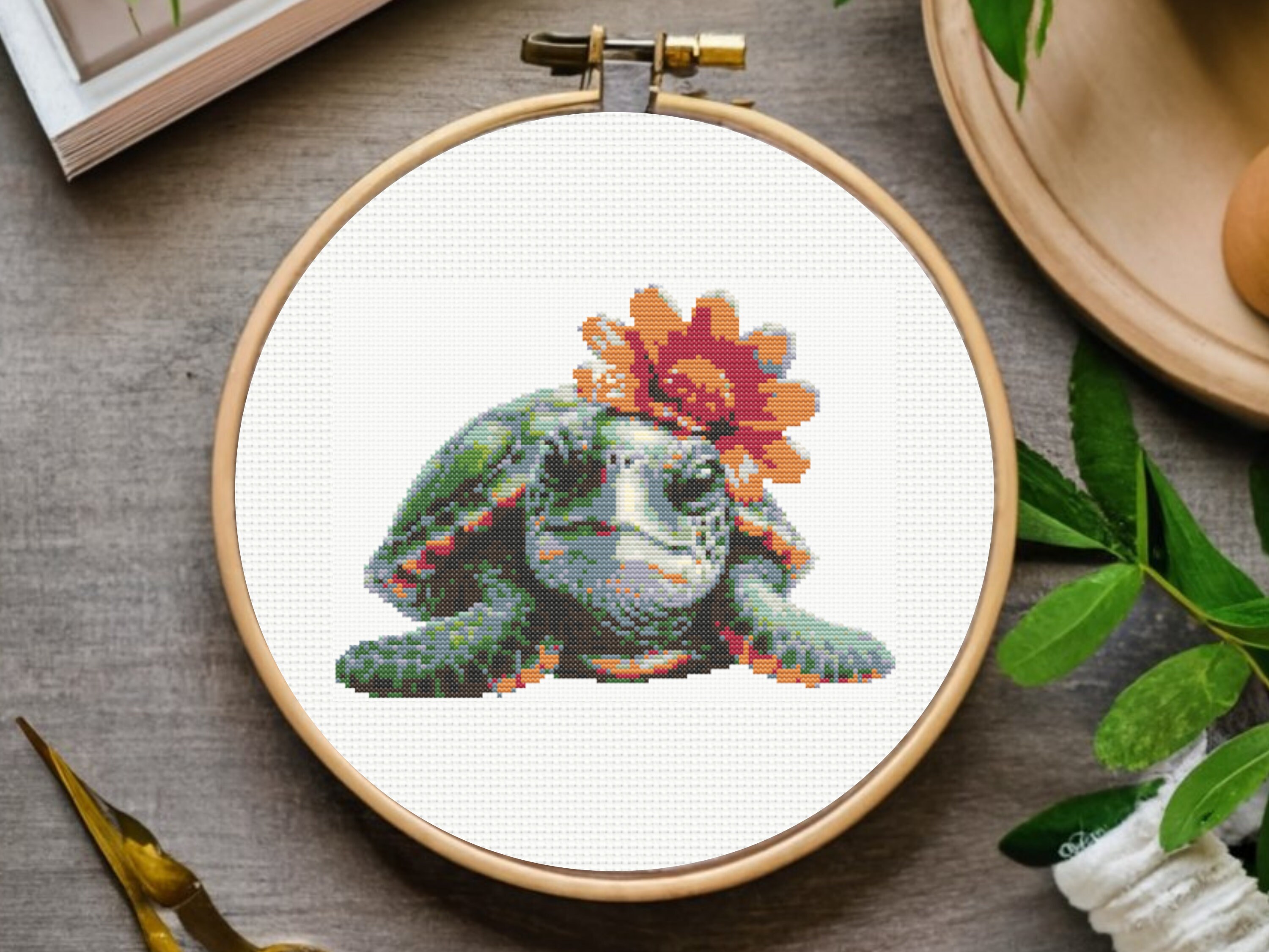 Sea Turtle Cross Stitch Pattern, 4 Sea Turtles Cross Stitch Pattern ...