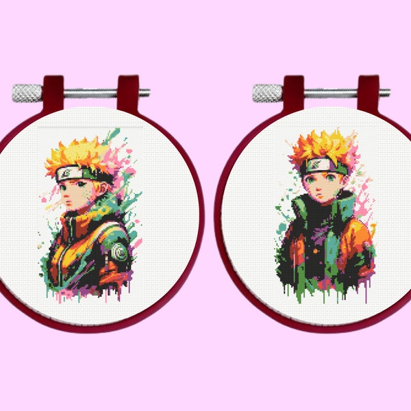 Anime Cross Stitch Kit - Etsy