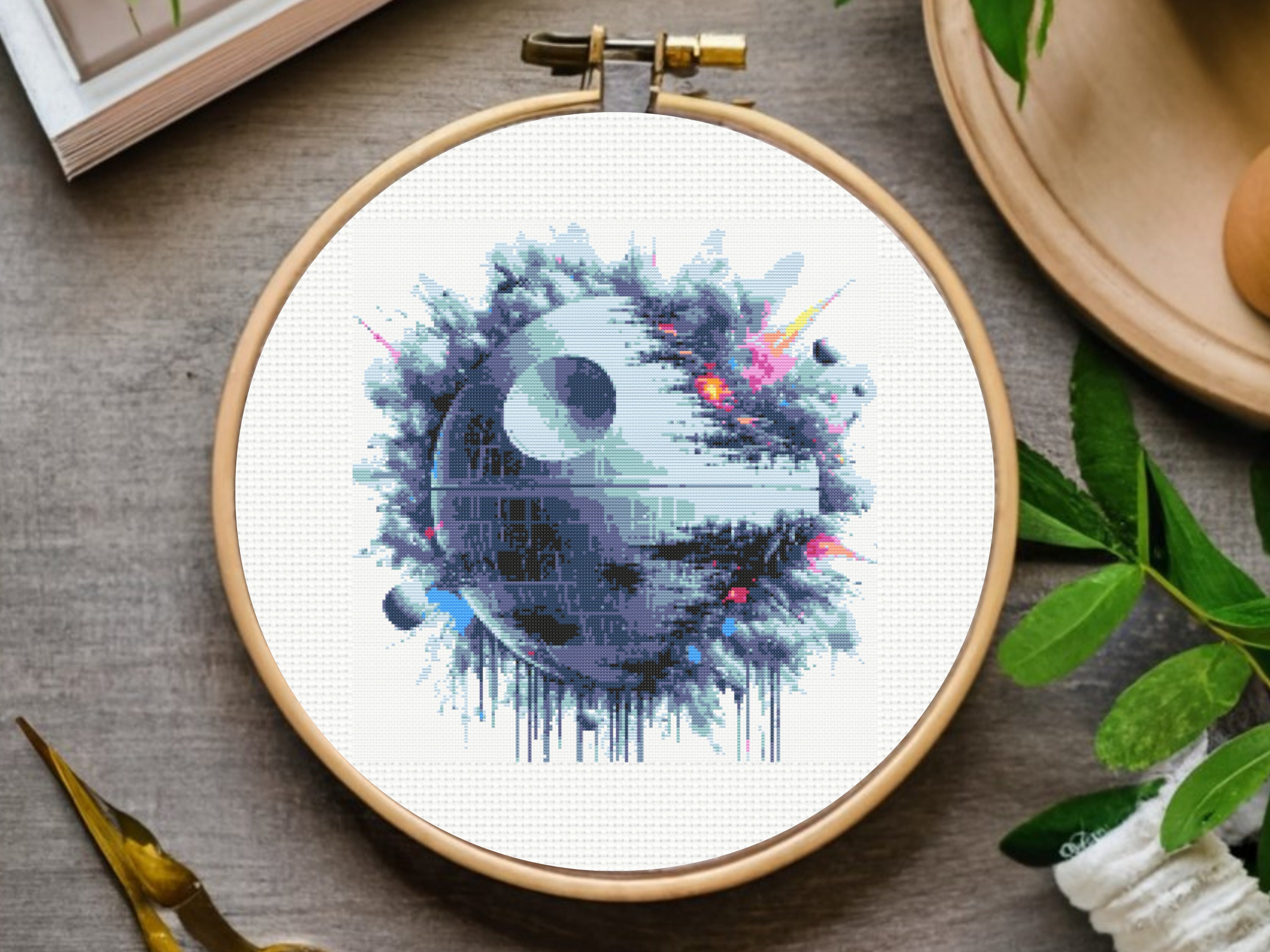Starwars Deathstar Cross Stitch Pattern, Instant Download - Etsy