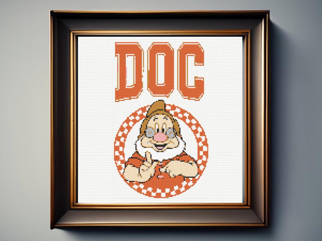DOC Cross Stitch Pattern, Seven Dwarfs Cross Stitch Pattern, Snow White ...