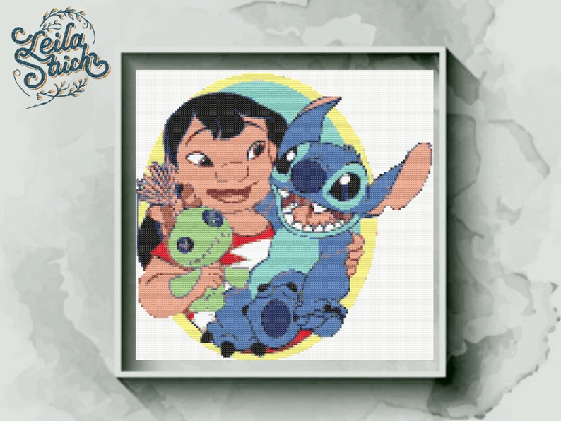 Stitch and Lilo Cross Stitch Pattern Instant Download - Etsy