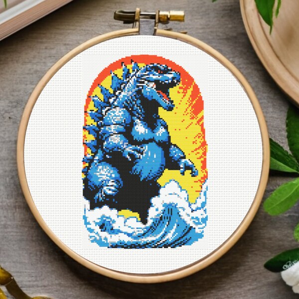 Godzilla Pattern - Etsy