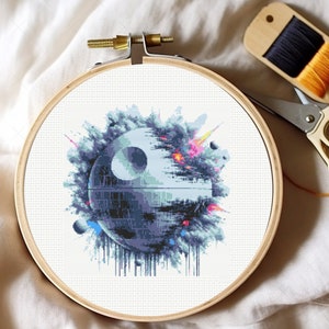 Starwars Deathstar Cross Stitch Pattern, Instant Download - Etsy