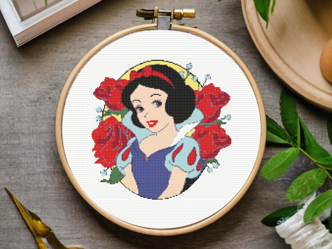 Snow White Cross Stitch Pattern, Instant Download - Etsy