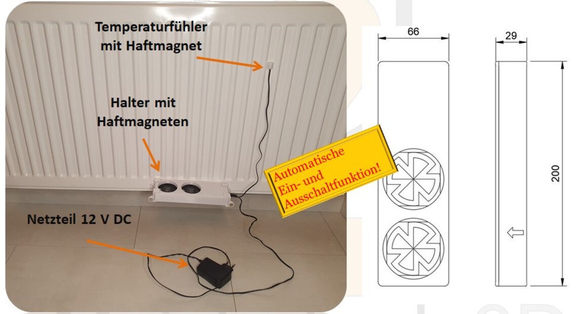 Radiator Fan Automatic / Radiator Fan / Booster / Radiator Fan - Etsy