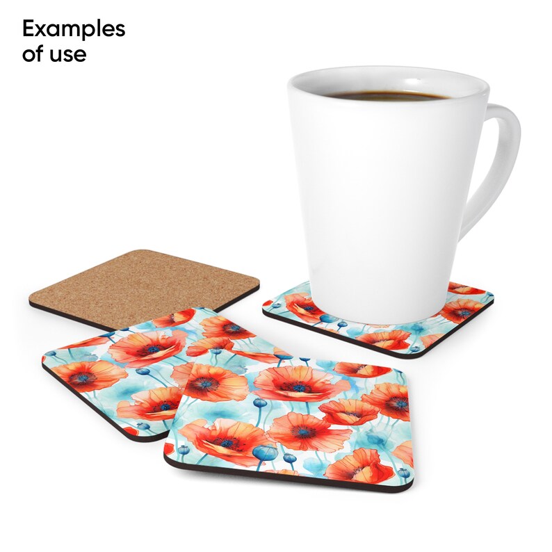 Poppy Digital Paper, Printable Poppy, Seamless Pattern, Poppy Seed ...