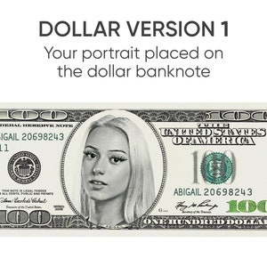 Personalized Dollar, 100 Dollar Bill Template, 100 Dollar, Picture on ...