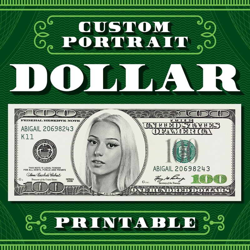 Your Face on Money - Etsy