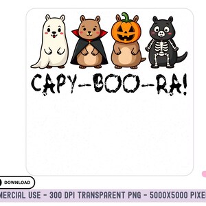 Capybara Halloween Png, Spooky Season Png, Cute Capybara, Halloween ...