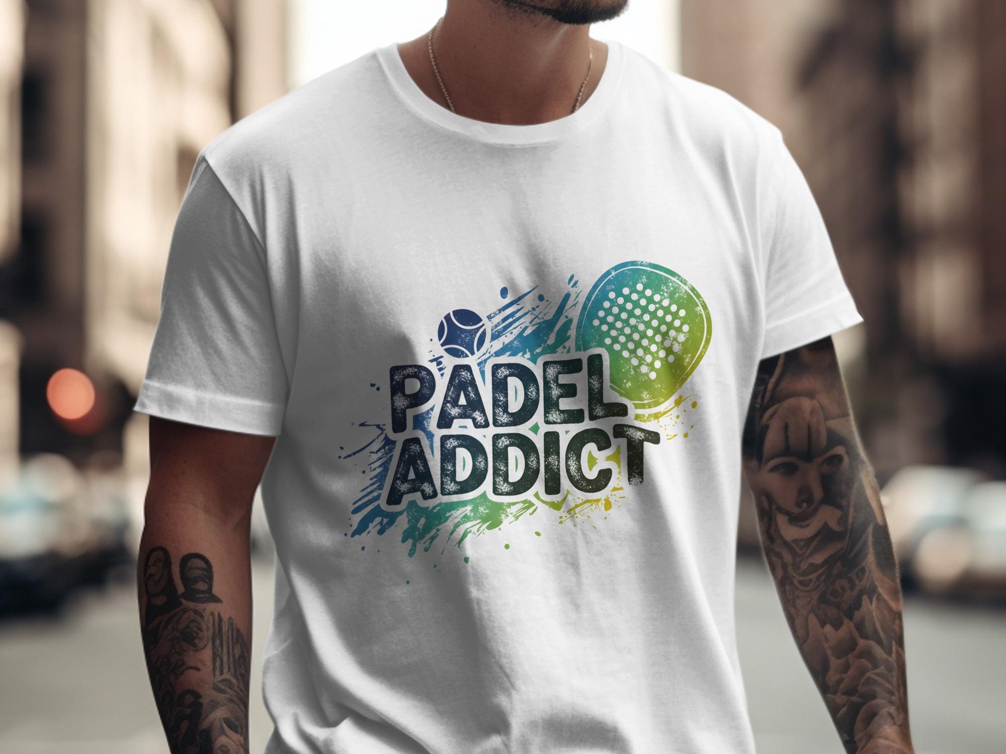 Padel Addict PNG Digital, Water Color Sport Graphic, Padel Tennis Gift ...