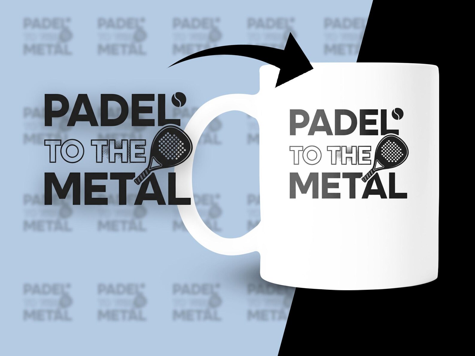 Padel to the Metal Digital PNG, Unique Padel Design, Sport Wall Art ...