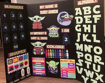 Minnie Mouse Learning Board DIY Learning Board Cut Out Pieces for ...