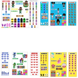 Minnie Mouse Learning Board DIY Learning Board Cut Out Pieces for ...