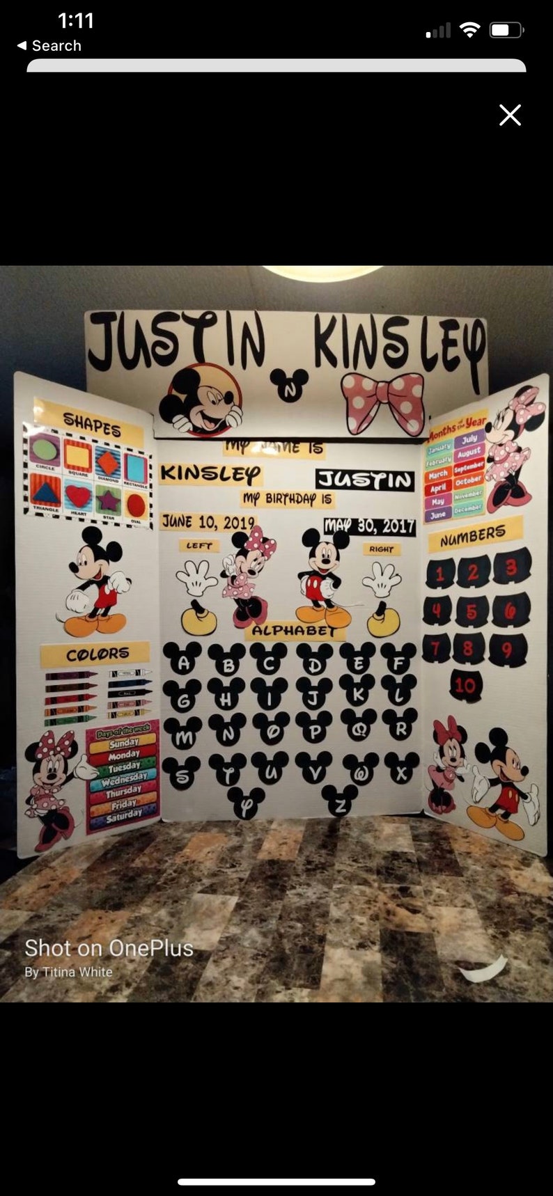 Mickey Mouse Learning Board DIY - Learning Board Cut Out Pieces for ...