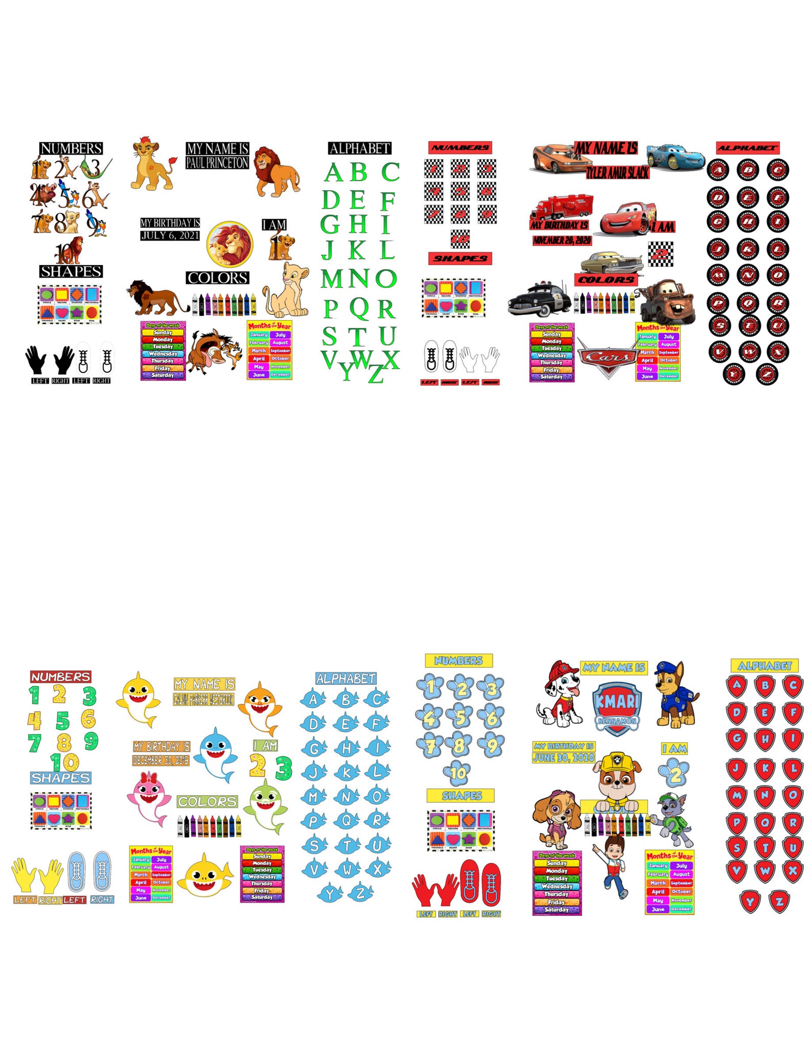 Spiderman Learning Board DIY - Learning Board Cut Out Pieces for ...