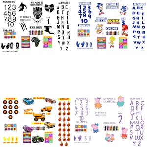 Minnie Mouse Learning Board DIY Learning Board Cut Out Pieces for ...