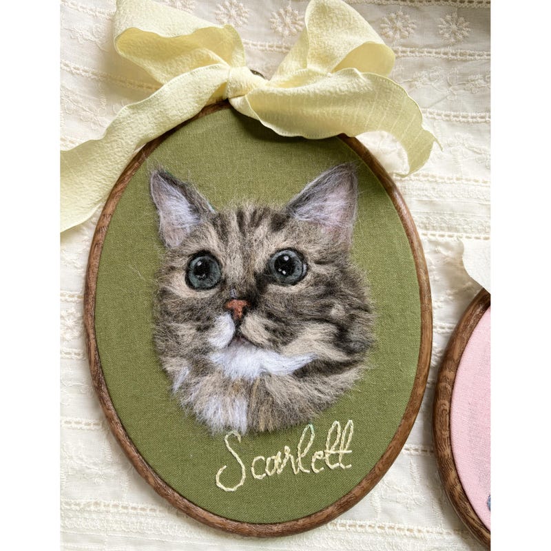Cat Needle Felt Keepsake - Etsy