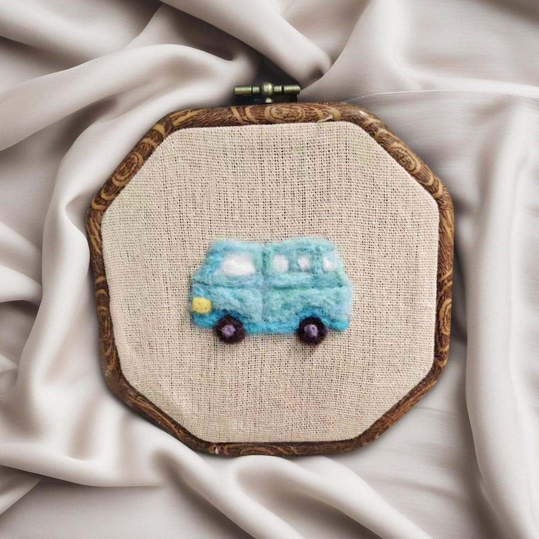 Custom Felt Car Nursery Decor, Handmade Embroidery Hoop Wall Art - Etsy