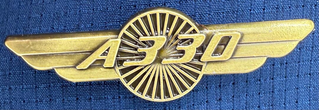 Airbus 330 Pilot Crew Gold Uniform Pin New!!united Delta American - Etsy